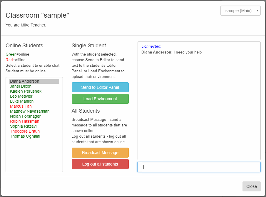 Manage the Classroom